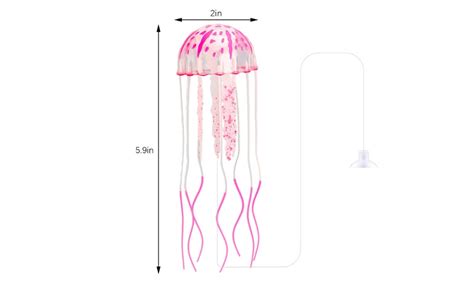 Up To Off On Pcs Artificial Jellyfish Aqu Groupon Goods