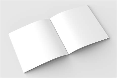 안내 책자 잡지 책 또는 카탈로그에 격리 된 부드러운 회색 배경까지 조롱 광장 3d 설명입니다 공란에 대한 스톡 사진 및 기타 이미지 Istock