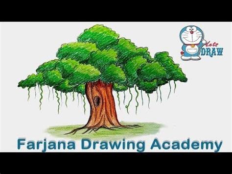 Banyan Tree Drawing Step By Step Burkhart Linquis
