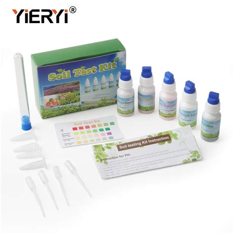 YIERYI Soil Test Kit Soil PH Test Solution Phosphorus N Nitrate P Potassium K K Extractant