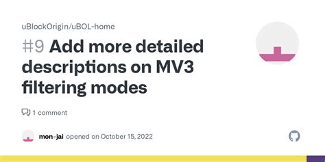Add More Detailed Descriptions On Mv3 Filtering Modes · Issue 9