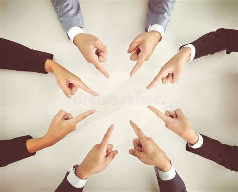 Pointing At Each Other Stock Image Image Of Gesturing 60363801