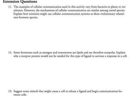 Solved Extension Questions 11 The Examples Of Cellular