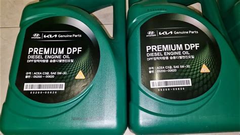 масло Hyundai Premium DPF Diesel engine oil 5W30 ACEA C3 6L 0520000620 ...