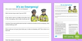 What To Do In An Emergency Display Poster Teacher Made