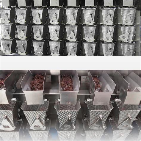 8 Head Screw Feeding Multihead Weigher For Sticky Foods