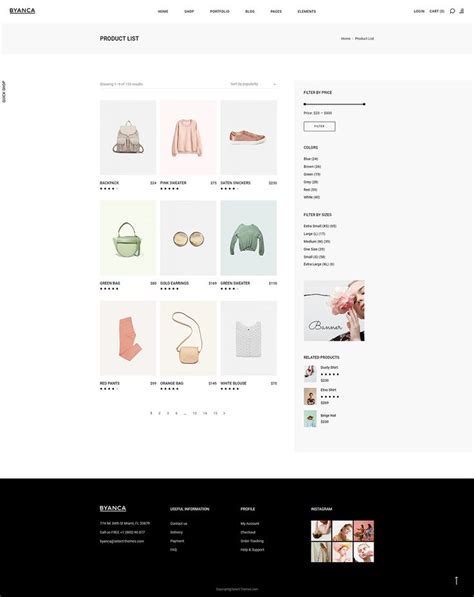 Product List Woocommerce Wordpress Themes Woocommerce Woocommerce Themes