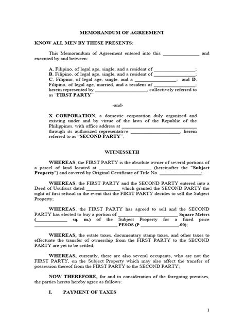 Moa Sample Pdf Taxes Inheritance Tax