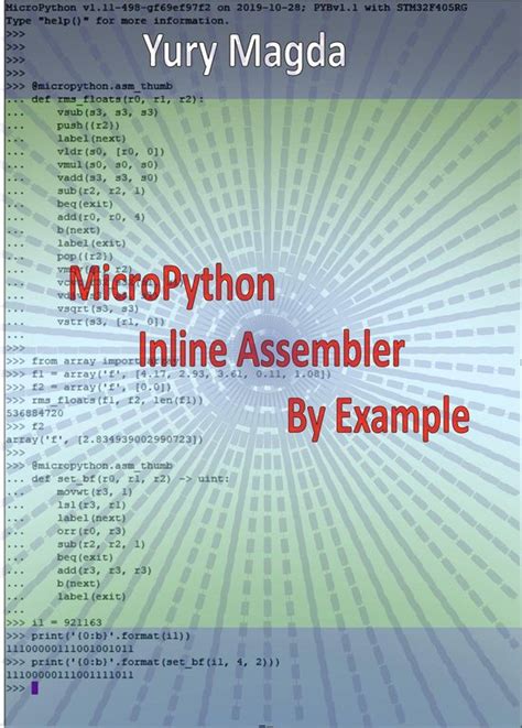 Micropython Inline Assembler By Example Ebook Yury Magda