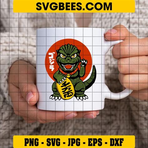 Godzilla Svg Dxf Eps Png Cutting File For Cricut Svgbees