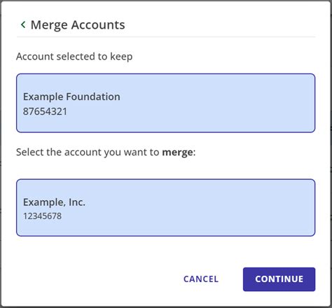 how to merge accounts