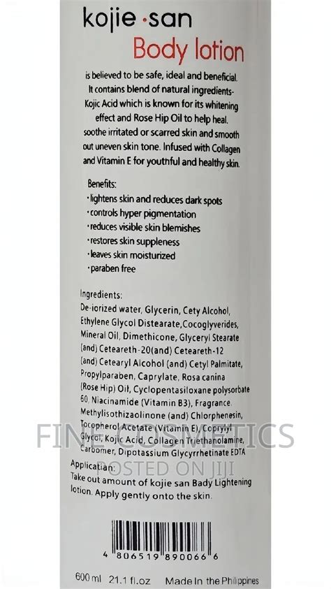 Original Kojie San Kojic Acid Skin Lightening Lotion 600g In Central