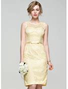 Sheath Column Strapless Knee Length Satin Bridesmaid Dress JJ S House
