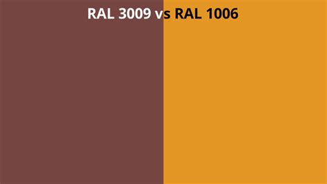 Ral 3009 Vs 1006 Ral Colour Chart Uk