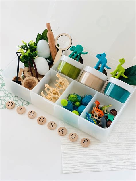 Dinosaur Playdough Kit Ideas Mom Wife Busy Life