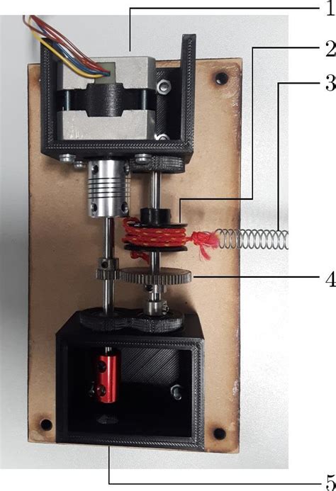 Top View Of The Apparatus For The Calibration 1 Stepper Motor 2 Download Scientific