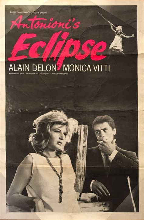 【中古】オリジナルポスター「太陽はひとりぼっち」us版1sh 1962年初公開 アラン・ドロン モニカ・ヴィッティ ミケランジェロ