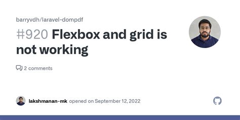 Flexbox And Grid Is Not Working · Issue 920 · Barryvdhlaravel Dompdf
