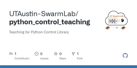 GitHub UTAustin SwarmLab Python Control Teaching Teaching For Python
