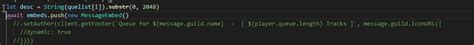 errors on command · issue 99 · tomato6966 discord js lavalink music