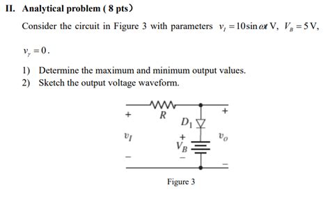 Solved Analytical Problem 8 Pts Consider The Circuit In