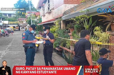 Guro, patay sa pananaksak umano ng kanyang estudyante | Balitambayan