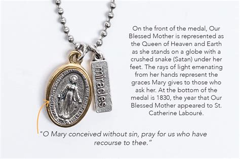 Miraculous Medal Info 18k Solid Yellow Gold Large Miraculous Medal