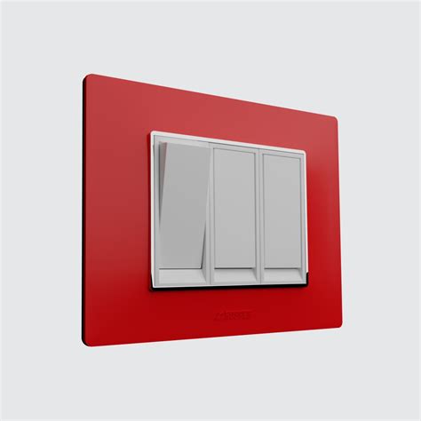 Flat Switch With Red Rose Plate Hosper