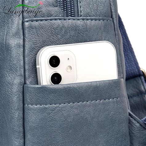 Badu Bg Дамска раница с голям капацитет Портмонета Висококачествена кожена дамска ретро чанта