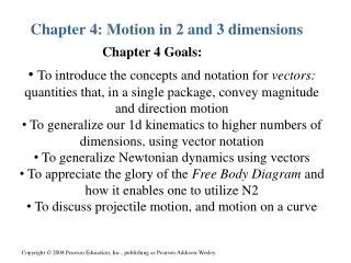 PPT Chapter 4 Motion In 2 Dimensions PowerPoint Presentation Free