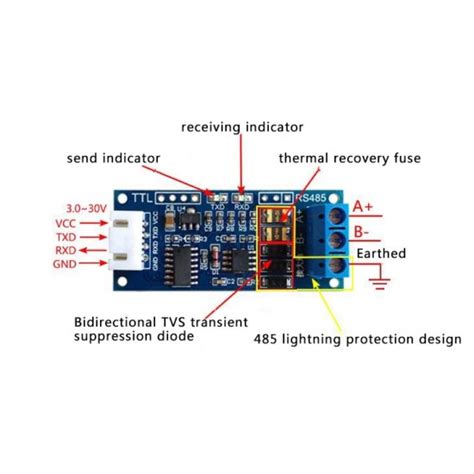 Buy TTL Serial Port To RS485 Converter Board Module Online In India At HUBTRONICS In