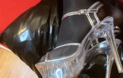 Clear Platform Heels And Nylon Feet Pics XHamster