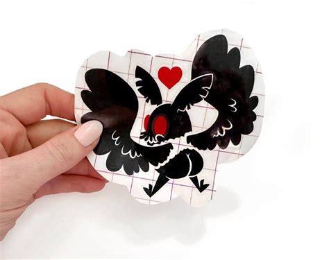 Mothman Is Dummy Thicc Customizable Decal Funny Cryptic Butt Moth Man
