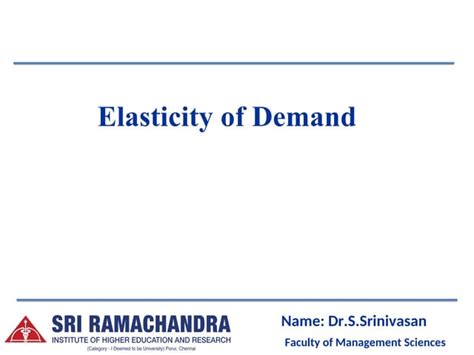 Elasticity Of Demand And Consumer Choice Ppt