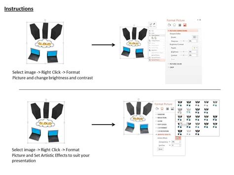 Client Server Cloud Computing Concept Image Graphics For Powerpoint Presentation