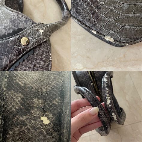 Vivienne Westwood Python Print Heart Handbag Womens Fashion Bags And Wallets Shoulder Bags On