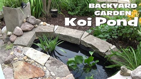 Small Backyard Koi Fish Pond