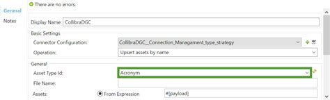 Collibra Connect Upsert Operation