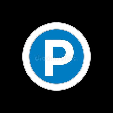 Blue Parking Sign Vetor Stock Vector Illustration Of Metallic 121259740