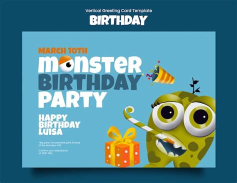 Free Psd Happy Birthday Celebration Greeting Card