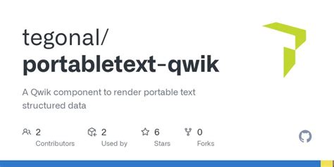 Tegonal Cooperative On Linkedin Github Tegonalportabletext Qwik A Qwik Component To Render