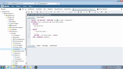 Functions Or Stored Procedures In Database Postgresql Plsql Youtube