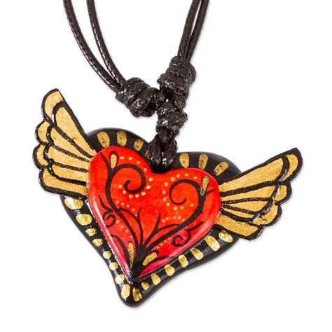 Unicef Market Artisan Crafted Pendant Necklace By Heart