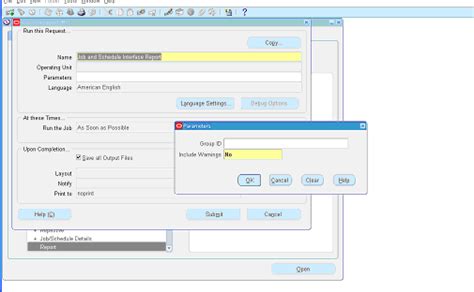 Job And Schedule Interface Report Oracle Apps Community