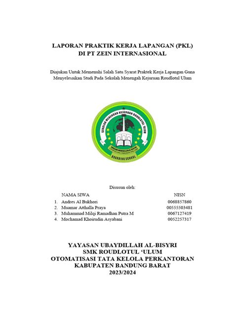 Data Laporan Pkl New Pdf