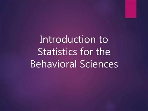Psychological Statistics Chapter 1 Pptx