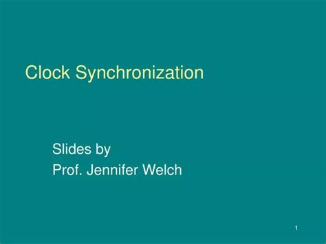Ppt Clock Synchronization Powerpoint Presentation Free Download Id