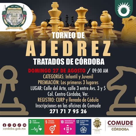 Torneo de Ajedrez Tratados de Córdoba H Ayuntamiento de Córdoba