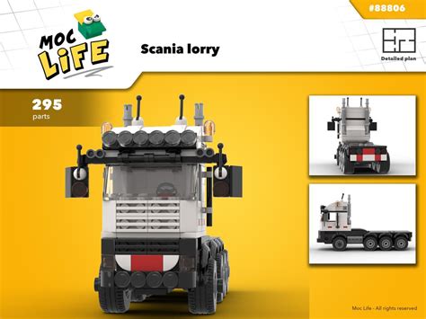 Lego Moc Scania Lorry By Moclife Rebrickable Build With Lego
