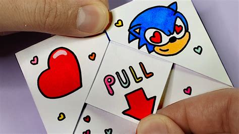 How To Make A Paper Craft Envelope For Valentines Day Sonic Paper